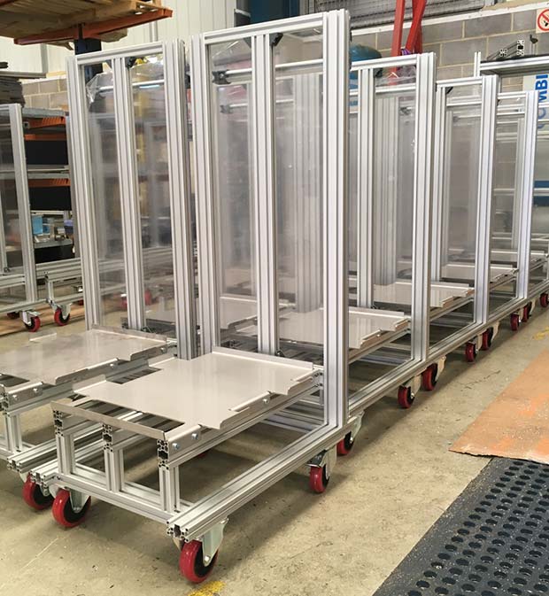 MiniTec purpose built trolleys help a turbo shaft manufacturer improve ...