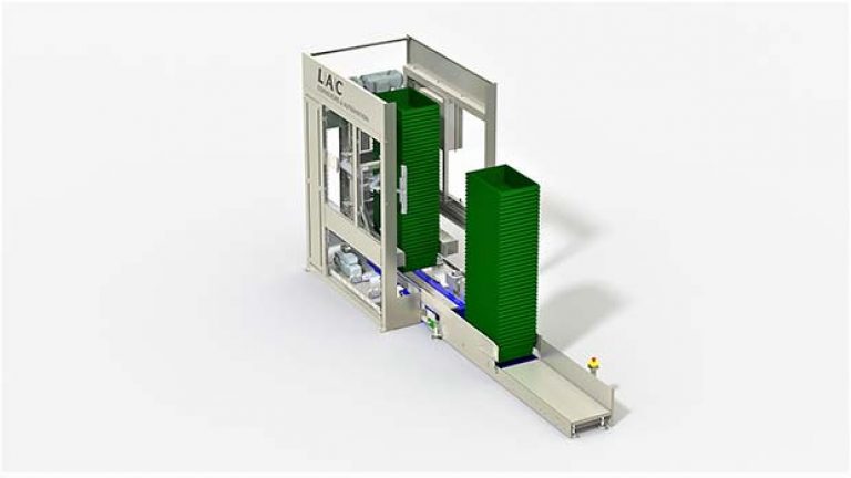 Stainless Steel Crate De-Stacker | Warehouse & Logistics News