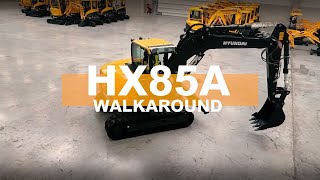 Exceptional power from the new compact Hyundai HX85A midi excavator ...