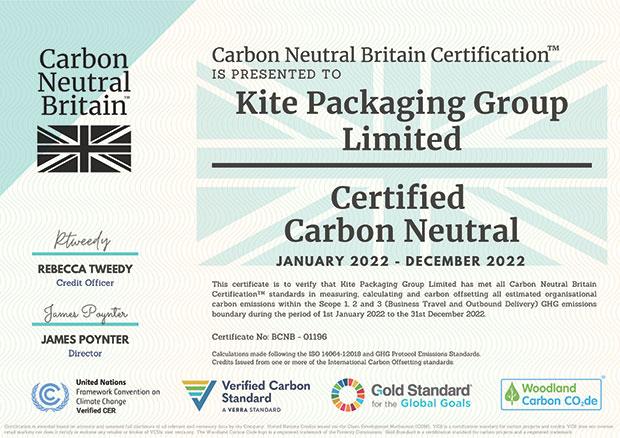 Kite Packaging enters third year of Carbon Neutrality - TransLogistics